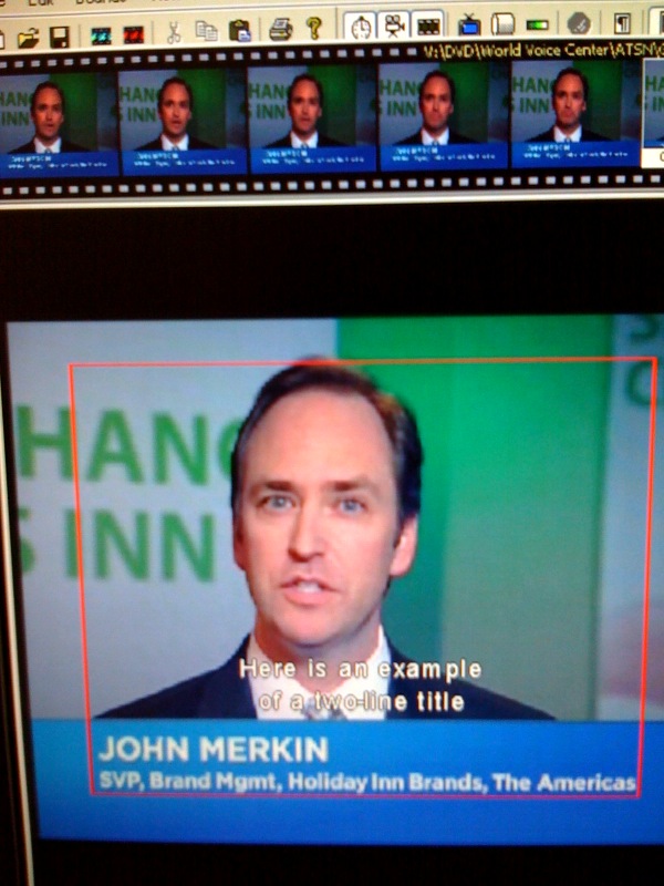 Subtitle Screen Text